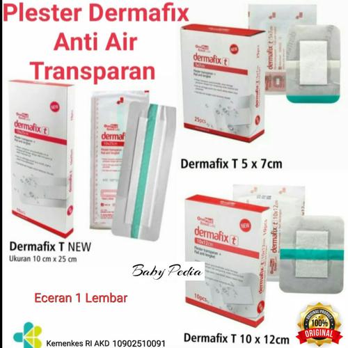 Jual Dermafix T Plester Luka Transparan Anti Air - Satuan - 5 x 7cm ...