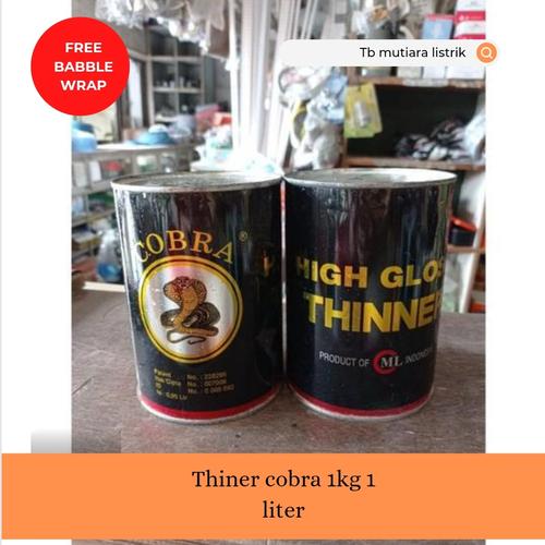 Jual Thinner Cobra Hitam 1 liter Thiner Kobra 1L Tiner Tener Afduner ...
