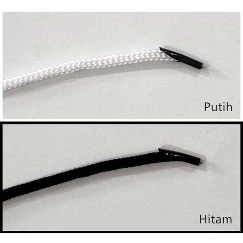 Jual (HITAM/PUTIH) Tali kur paperbag dengan clip end / tipping 25cm ...