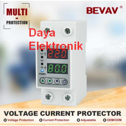 Jual Over Under Voltage Current Protection Proteksi Tegangan Din Rail ...