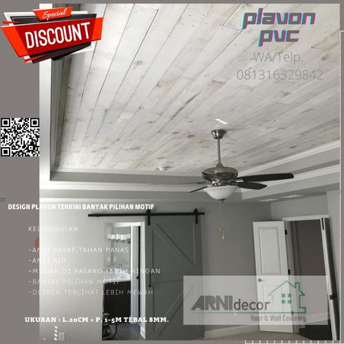 Jual Plafon PVC panjang custom lebar 20cm K2 motif Kayu - Jakarta Timur ...