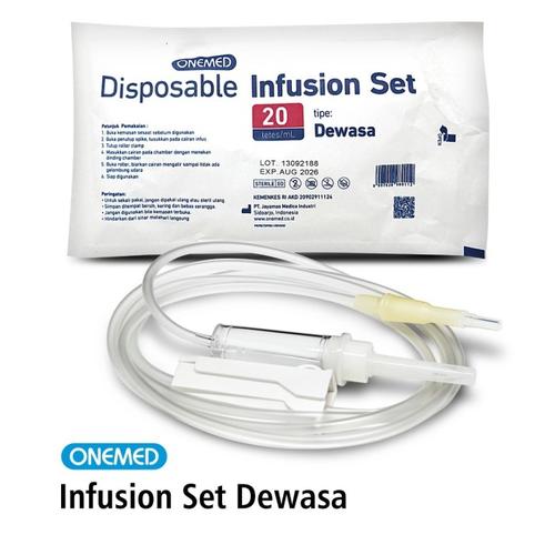 Jual Selang infus Set Dewasa ONEMED/Disposable Infusion Set OneMed ...