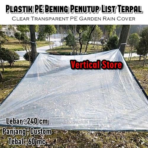 Jual Tirai Plastik PE / Plastik Penutup Bening List Terpal Custom ...