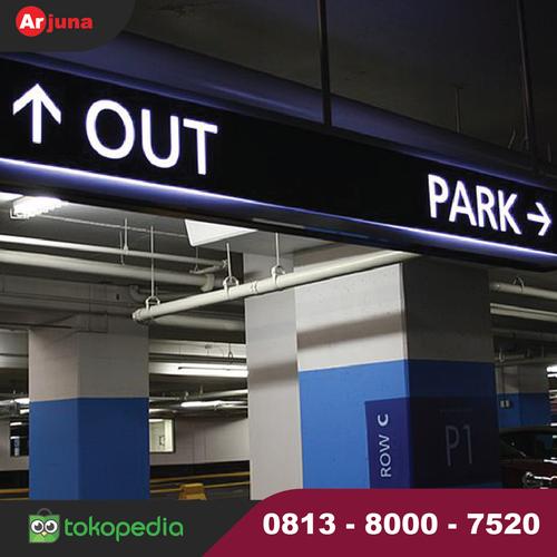 Jual PARKING SIGN HITAM LED I Papan Tanda Parkir Mall atau Hotel ...