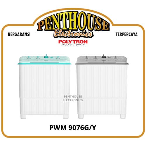 Jual Polytron Mesin Cuci 2 Tabung 9KG PWM 9076 G/Y / 9076G 9076Y ...