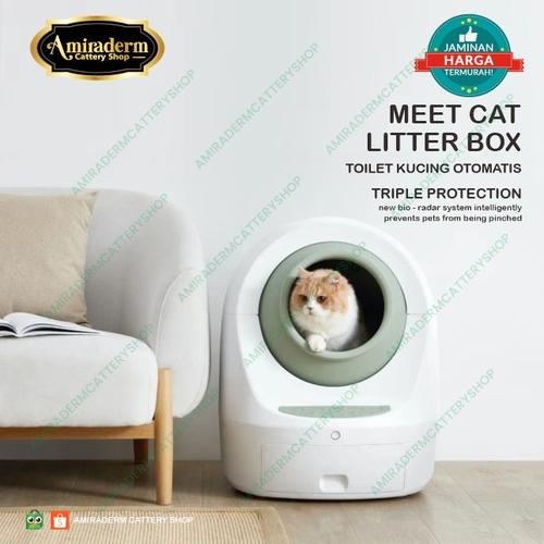 Jual MEET CAT LITTER BOX/Toilet kucing otomatis / toilet pintar hewan ...