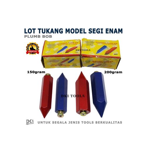 Jual Lot Tukang Bandul Pemberat Segi Enam STC 150 200 gram Plumb Bob ...