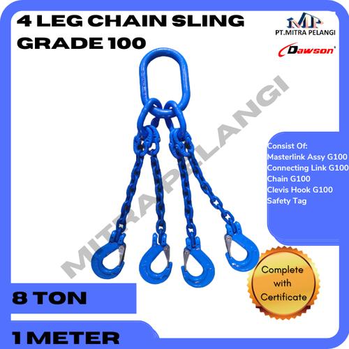 Jual 4 Leg Chain Sling Grade 100 8 Ton Dawson - 1 Meter - Kab. Bogor ...