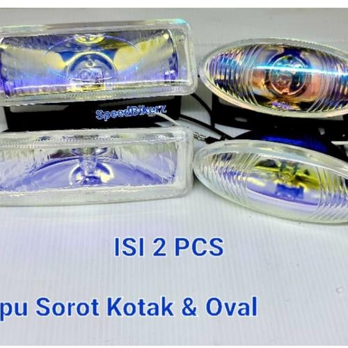 Jual Lampu Tembak Kabut KOTAK OVAL/ Lampu Sorot KOTAK OVAL / Foglamp ...