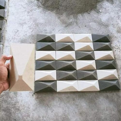 Jual bata tempel mozaik batu alam tempel bata tempel beton - Putih ...