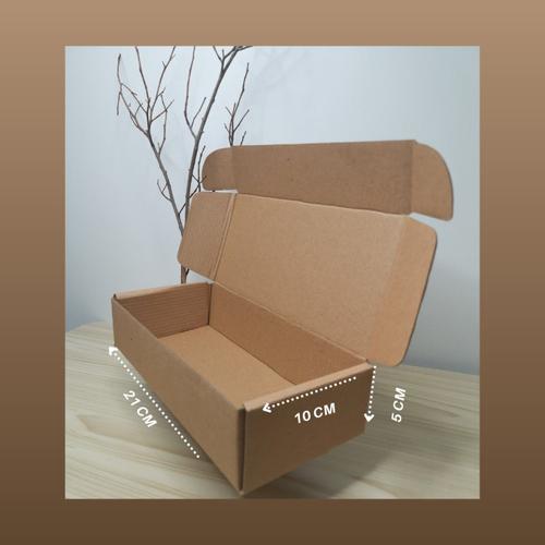 Jual kardus kotak hijab box coklat polos size 21x10x3 cm packaging ...