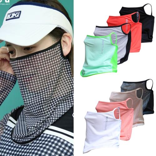 Jual UV protection face shield Kolfgalaxy ladies golf sun protection ...