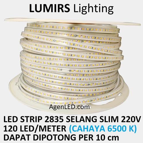 Jual LUMIRS Lampu LED STRIP PUTIH IP65 2835 WHITE Selang OUTDOOR 220v ...