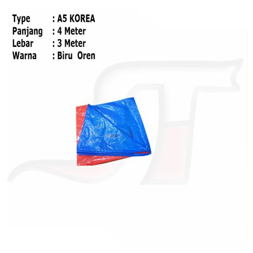 Jual Terpal Plastik Berkwalitas / Type A5 Korea Original / Ukuran 3 x 4 ...