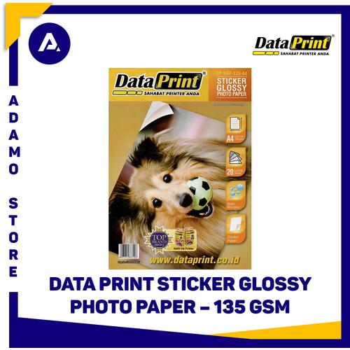 Jual Kertas Sticker Data Print Sticker Glossy Photo Paper A4 135 gsm ...