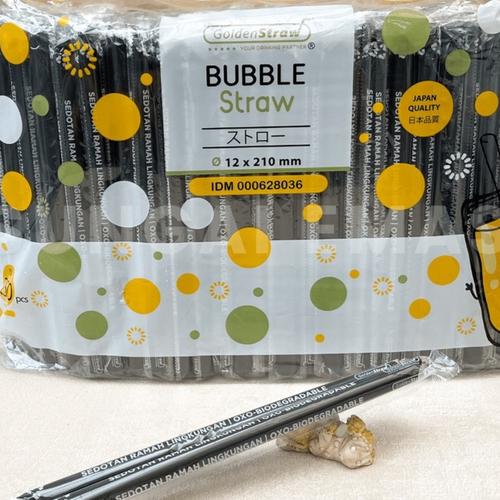 Jual Sedotan Boba Straw Buble Wriping Hitam 8mm(Golden Straw) - Kota ...