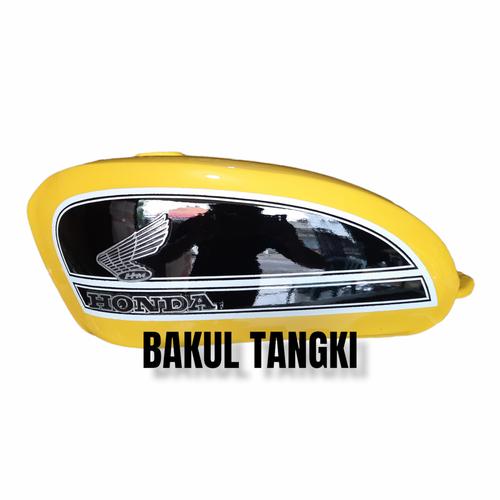 Jual TANGKI CB100 CB GELATIK CB 125 MOTIF STANDART KUNING / CUSTOM ...