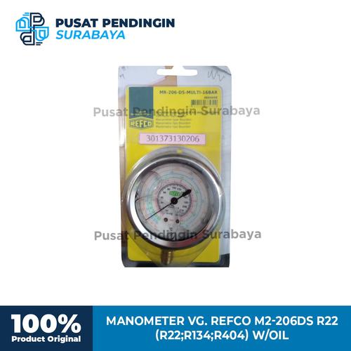 Jual MANOMETER REFCO R22 - 206DS DENGAN OIL - MANOMETER R22 REFCO LOW ...