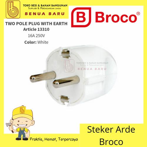 Jual Steker Arde Broco 13310 New Gee White / Colokan Broco Kaki 2 - Kab ...