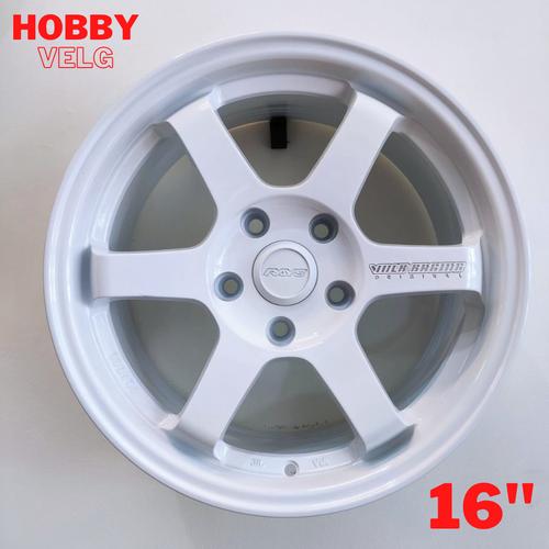 Jual VELG MOBIL REP. RAYS TE37 R16 x 7 5H 114,3 ET 40 WHITE + MILLING ...