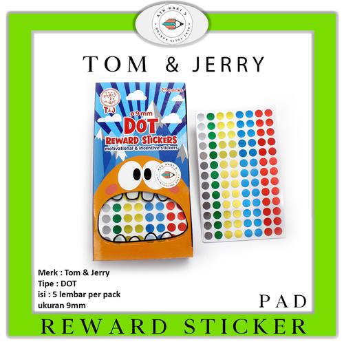 Jual DOT 9mm REWARD STICKER - Sticker DOT 09mm - TOM and JERRY [ 1 Pad ...