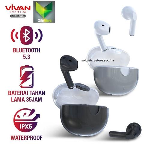 Jual VIVAN TWS AAC GT1 Infinity IPX5 Bluetooth Earphone Earpods 5.3 ...