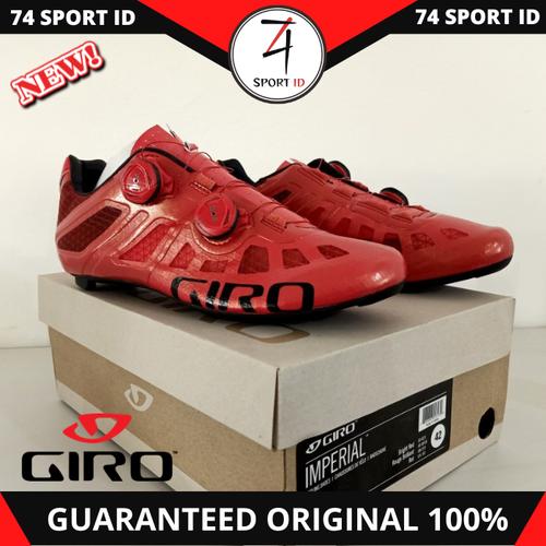 Jual sepatu sepeda cleat giro imperial bright Red original 100% - 42.5 ...