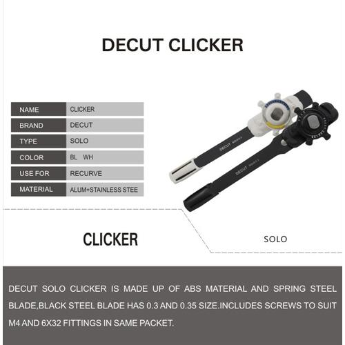 Jual Clicker DECUT SOLO - Busur Panah Standar Recurve Bow - Hitam ...