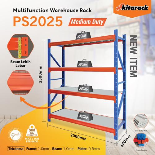 Jual Rack Gudang Multifunction Medium Duty-KITARACK PS2025R 2,5 meter ...