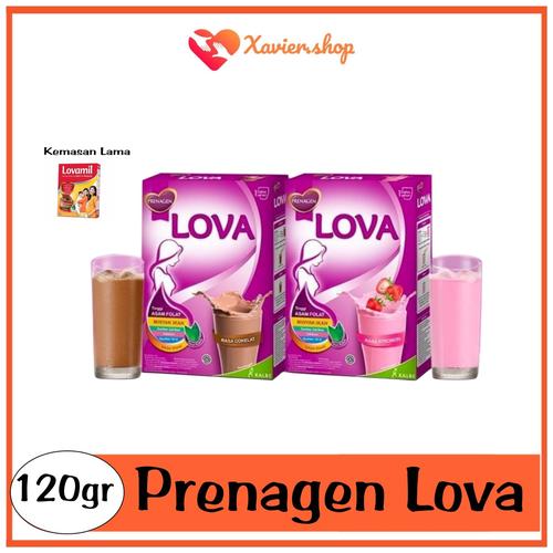 Jual Susu Lovamil Rasa Vanila, Coklat, Strawberry, Kacang Hijau 120gr ...