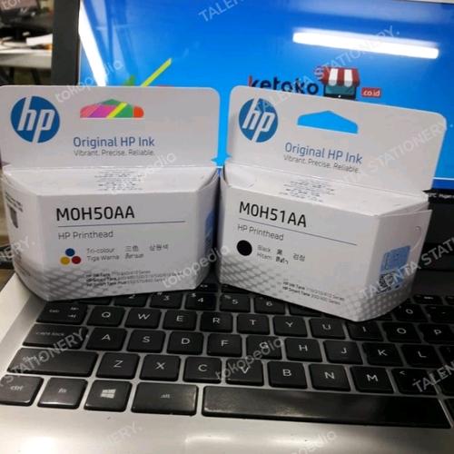 Jual Printhead HP MOH51AA Black & MOH50AA Original ready sesuai stok ...