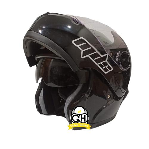 Jual HELM MDS PRO RIDER SOLID BLACK DOFF MDS MODULAR MDS PRORIDER ...