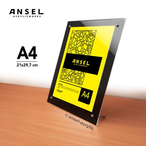 Promo Bingkai Foto Akrilik Meja / Acrylic Photo Frame Table Top / A4 ...