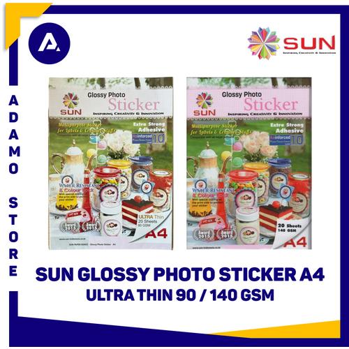 Jual Kertas Sticker Sun Glossy Photo Sticker Next Generation Ultra Thin ...