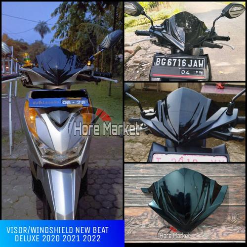 Jual VISOR BEAT DELUXE 2020 2021 2022 TGP ORIGINAL WINDSHIELD NEW BEAT ...