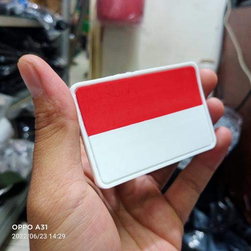 Jual patch rubber pvc bendera merah putih lis putih - Jakarta Pusat ...