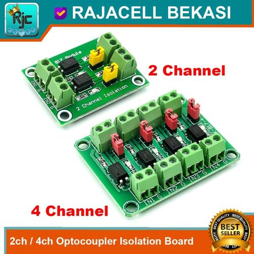 Jual PC817 2Ch 4Ch Optocoupler Isolation Board for PLC Arduinoo ...