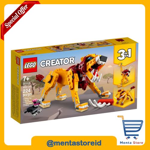 Jual LEGO Creator 31112 Wild Lion 3in1 Models Creative Kids Model ...