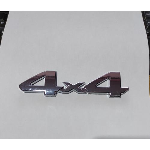 Jual Emblem Mobil Logo Tulisan 4x4 Chrome ukuran standar - Kab ...