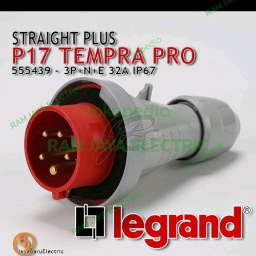 Jual LEGRAND STRAIGHT PLUG 3P+N+E / 5 PIN 32A P17 TEMPRA PRO 555439 ...