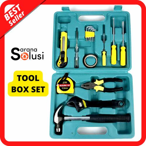 Jual Toolkit Set / Tool kit set / Toolset Toolbox Perkakas Palu Tang ...