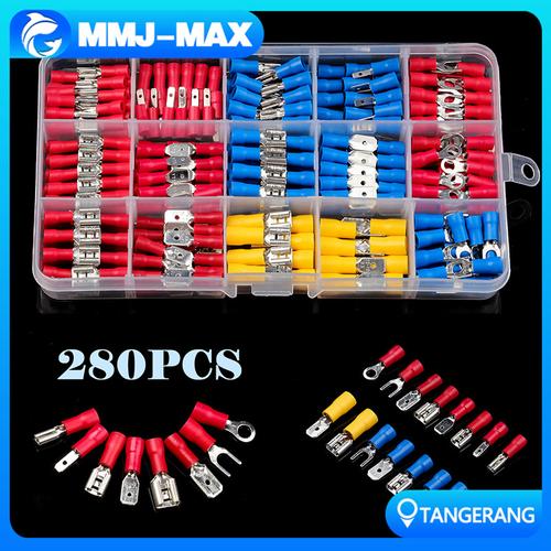 Jual 280pcs Konektor Terminal Kabel Listrik Insulated/Skun Konektor ...