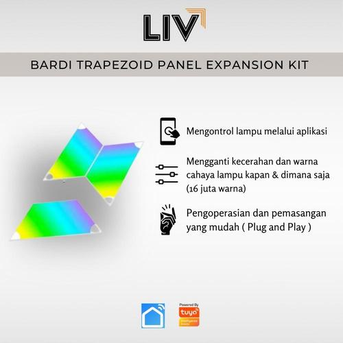 Promo BARDI Smart Trapesium Panel Light Expansion Kit / Lampu Gaming ...
