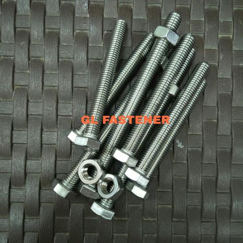 Jual Baut Mur Hex Stainless Steel 304 M10 x 120 anti karat Kunci 17 SUS 304 - Jakarta Barat - GL ...
