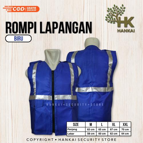 Jual Rompi Safety Biru Rompi Proyek Rompi Parkir Rompi Motor Termurah ...