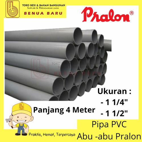 Jual Pipa PVC Pralon JIS AW 1 1/4 inch / Pipa PVC Pralon Abu abu AW 1 1 ...