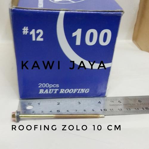 Jual Baut Roofing Zolo #12x100 |10cm| Baut Asbes Kayu Besi Baja Ringan ...