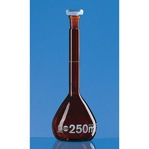 Jual Labu Ukur Volumetric Flask Amber, 100 ml, Class A, Merk BRAND ...