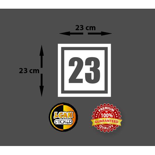 Jual Stiker Angka Bolong Dalam Kotak Bahan Revlektive Ukuran 23 cm ...