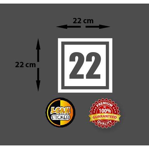 Jual Stiker Angka Bolong Dalam Kotak Bahan Revlektive Ukuran 22 cm ...